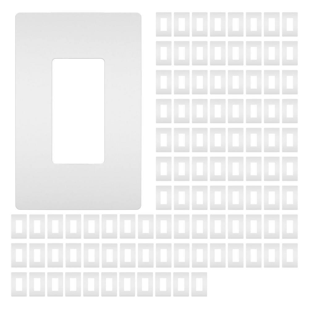 Legrand Radiant 1-Gang 1-Decorator/Rocker Polycarbonate Screwless Wall ...