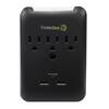 TRICKLESTAR 3-Outlet Surge Protector With USB Charging Ports TS1207 ...