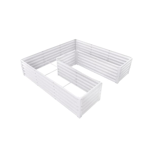EPIPHANY DOUBLED INC 6 x 6 x 1.5 ft White U-Shaped Galvanized Steel ...