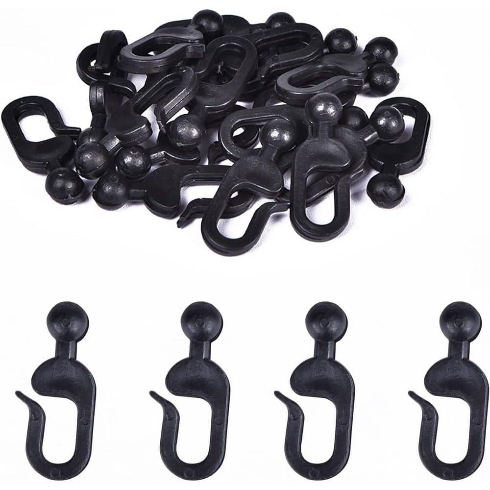 Misopily 36 Pack Plastic Hooks for Gazebo Curtains and Mosquito Netting ...