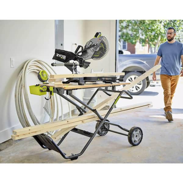 RYOBI SPEED BENCH 23 in. W x 20 in. D Mobile Workstation with LINK Tool ...