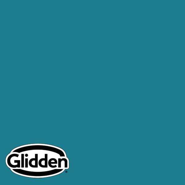 Glidden Premium 1 qt. Bermuda PPG1150-6 Flat Exterior Latex Paint ...