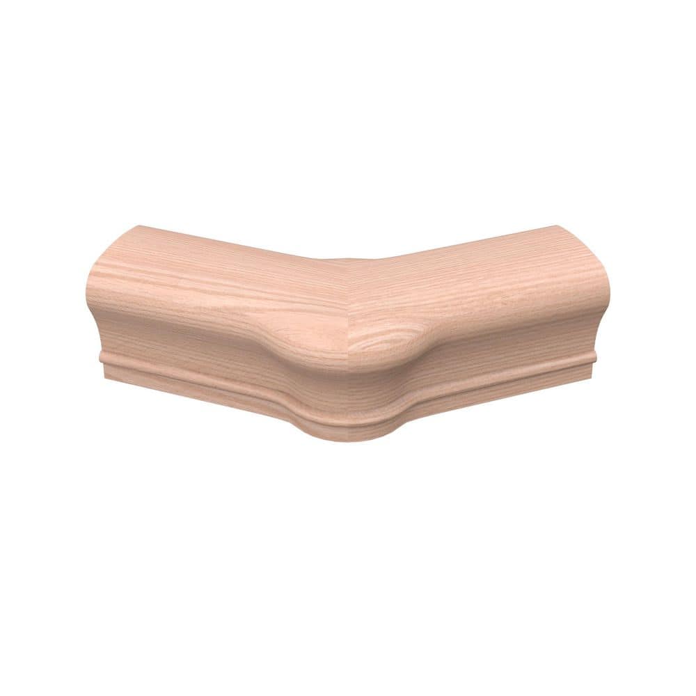 EVERMARK Stair Parts 7021 Unfinished Red Oak 135° Level Quarter-Turn ...