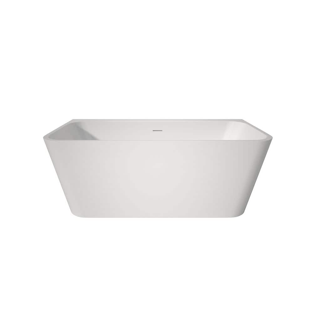 CASAINC 59.1 in. x 29.52 in. Rectangle Acrylic Flatbottom Freestanding ...