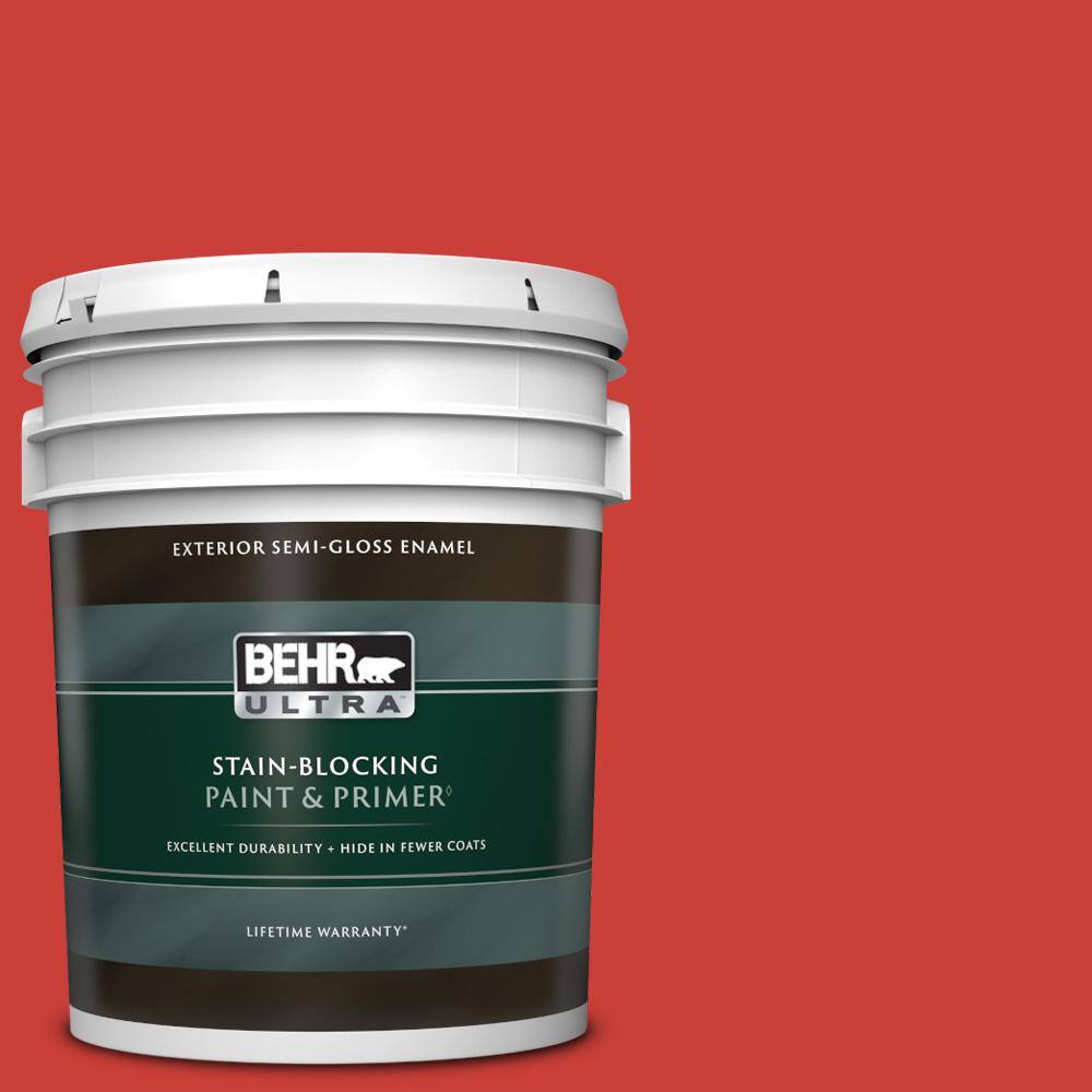 BEHR ULTRA 5 gal. #P170-7 100 MPH Semi-Gloss Enamel Exterior Paint ...