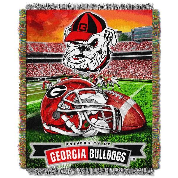 THE NORTHWEST GROUP University of Georgia Polyester Throw Blanket ...