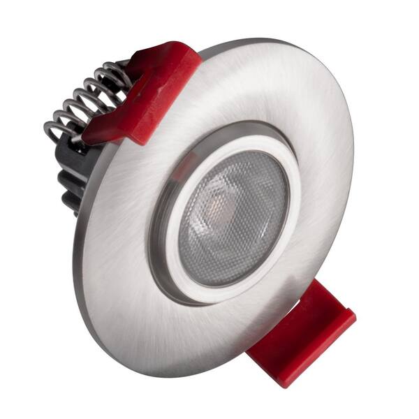 NICOR 2 in. Nickel 3000K Remodel IC-Rated Recessed Integrated LED ...