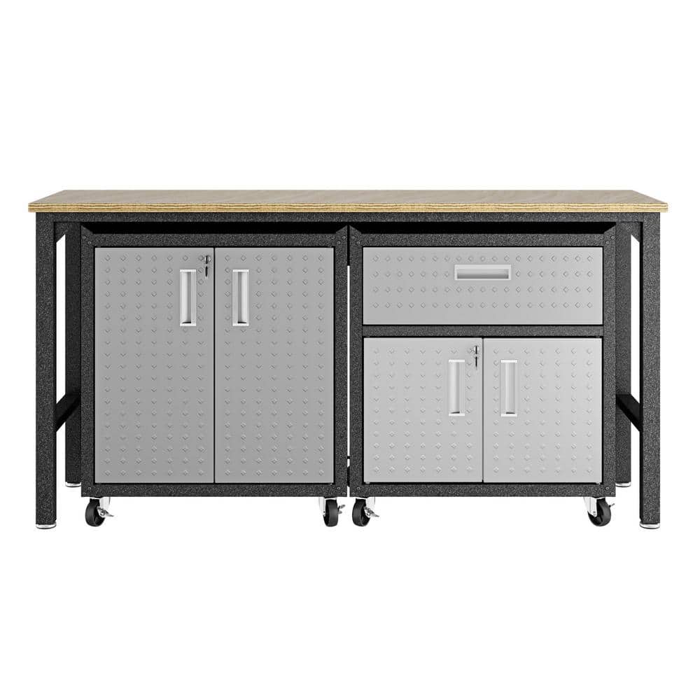 Manhattan Comfort Fortress 72.4 in. W x 37.6 in. H x 20.5 in. D Steel 3 ...