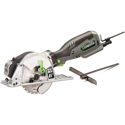 Genesis 3.5 Amp 3 in. High Speed Corded Cut Off Tool with Quick-Release ...