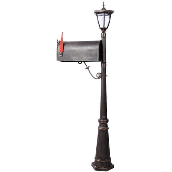 Stratford Heavy Duty Cast Aluminum Mailboxes for Outside, Mailbox Post ...