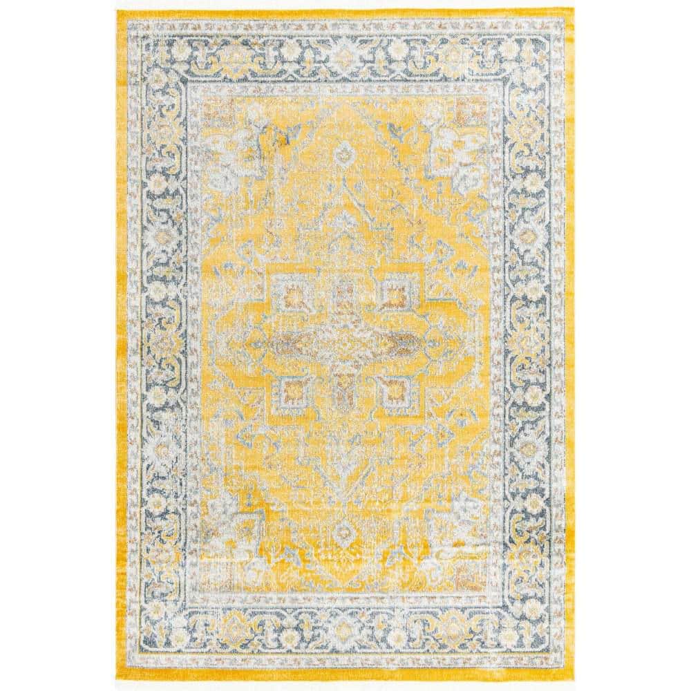Unique Loom Baracoa Prado Yellow 7' 0 x 10' 0 Area Rug 3167079 - The ...