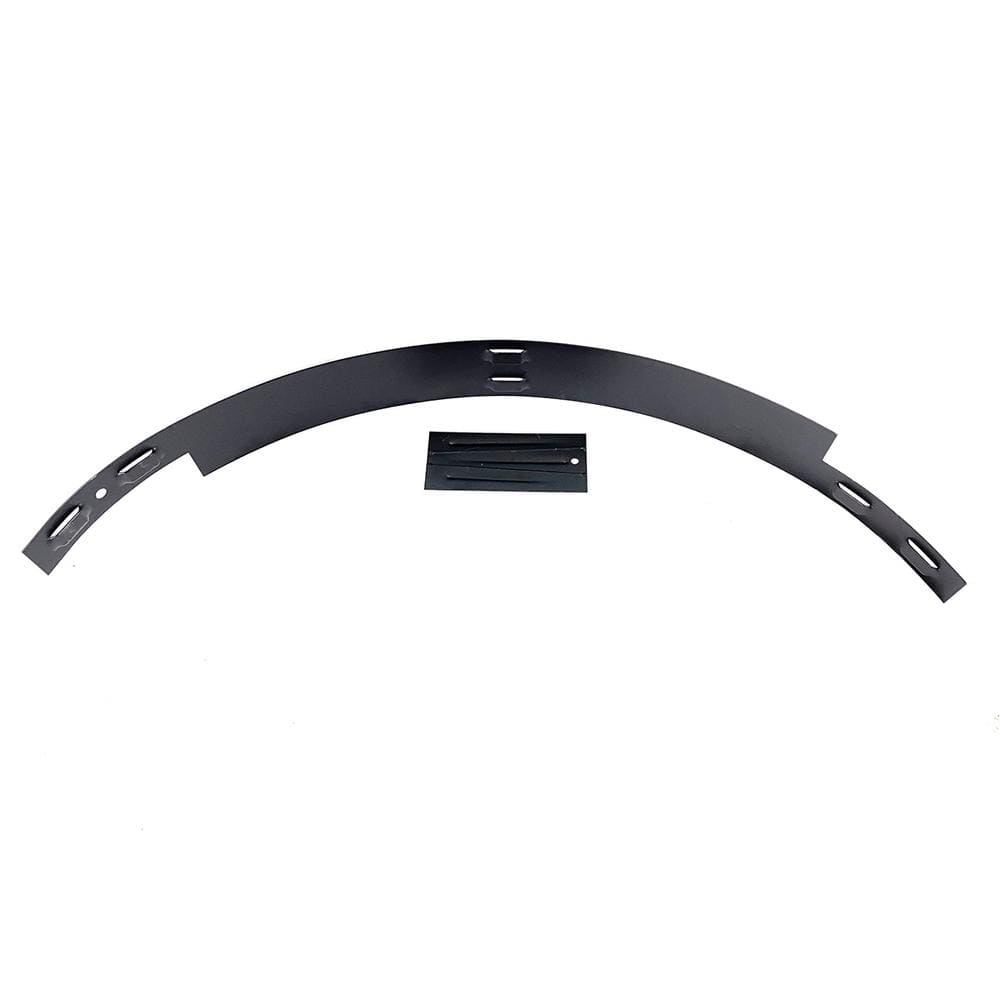 Vigoro 3.75 ft. L Black Metal Tree Ring Landscape Edging Section 867335 ...