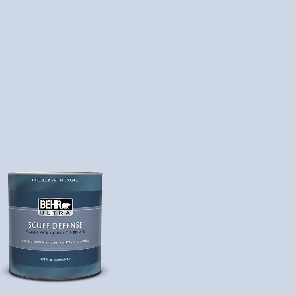 BEHR ULTRA 1 qt. #590A-2 Monet Lily Extra Durable Satin Enamel Interior ...