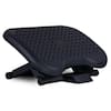 mount-it! Black Ergonomic Footrest Adjustable Height and Angle 18 in. x ...