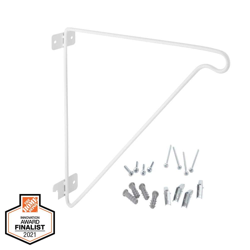 Everbilt Fixed Arm Steel Closet Rod Support Bracket 90229 - The Home Depot Everbilt Fixed Arm Steel Closet Rod Support Bracket 90229 - The Home Depot