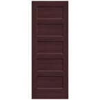 JELD-WEN 32 in. x 80 in. Conmore Hazelnut Stain Smooth Hollow Core ...