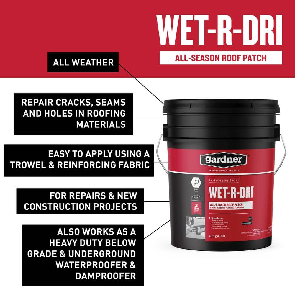 Buy 4.75 Gal. Wet-R-Dri All-Season Roof Patch Online at Lowest Price in ...