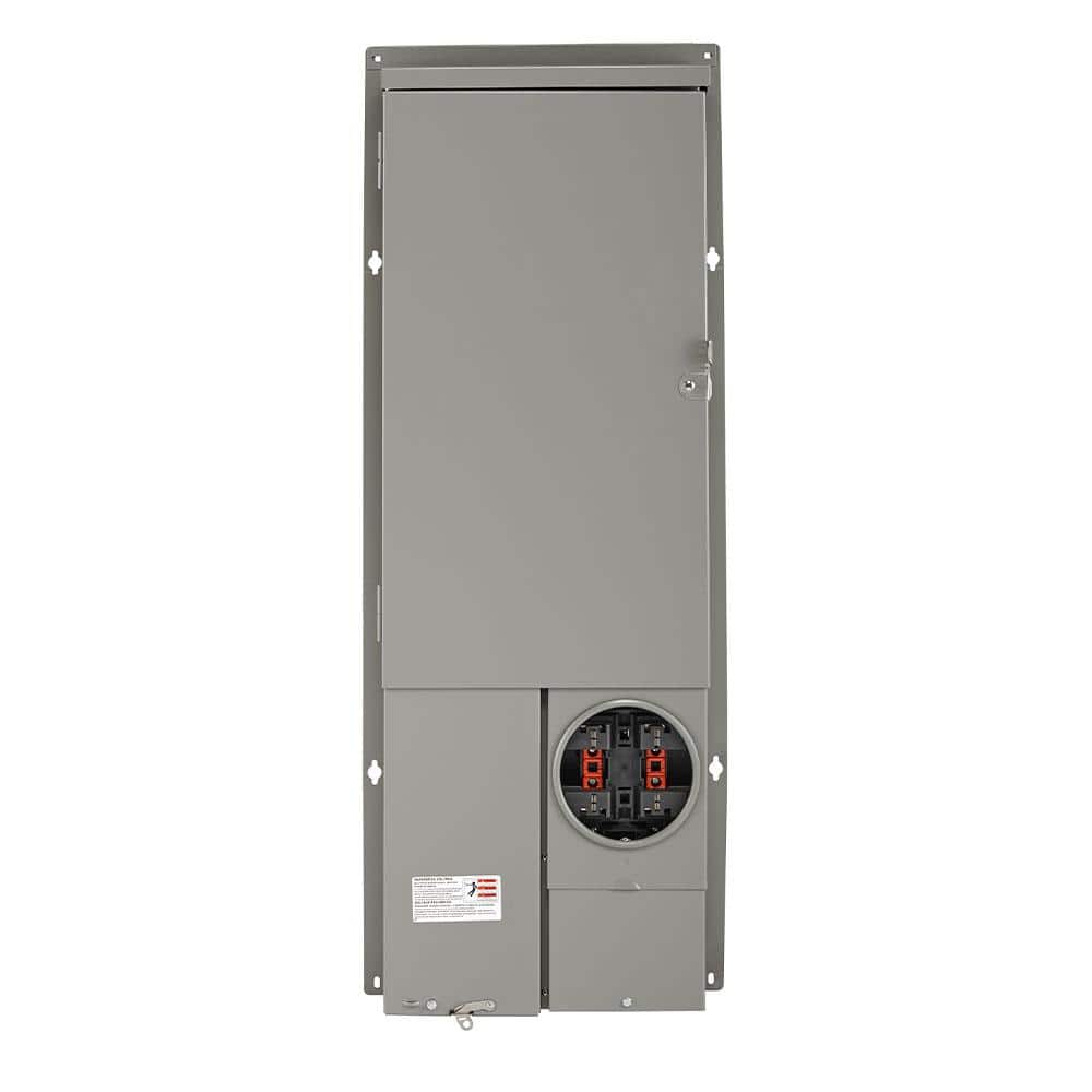 Leviton 200 Amp 12-Space, 12-Circuit Outdoor All-In-One Meter Main ...