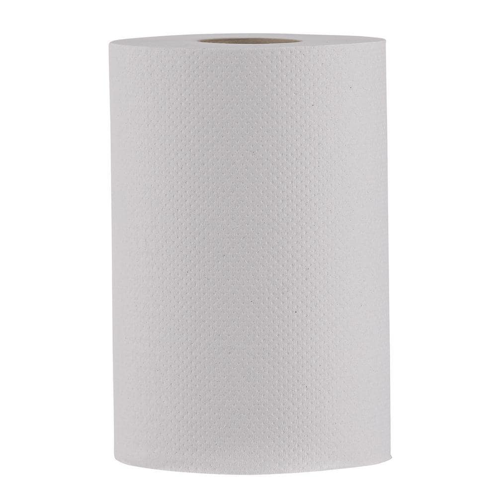 Boardwalk Hardwound Paper Towels Nonperforated 1-Ply White 350 ft (12 ...