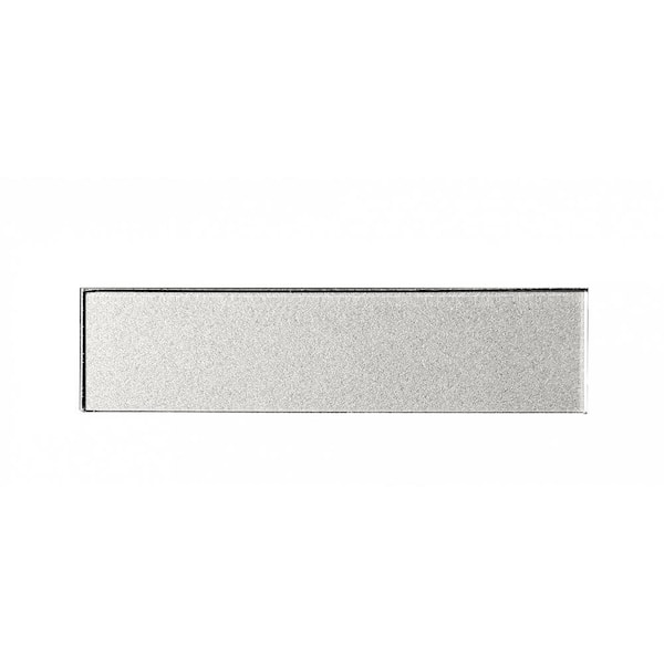 ABOLOS Transitional Design Style Silver 2 in. X 8 in. Straight Edge ...