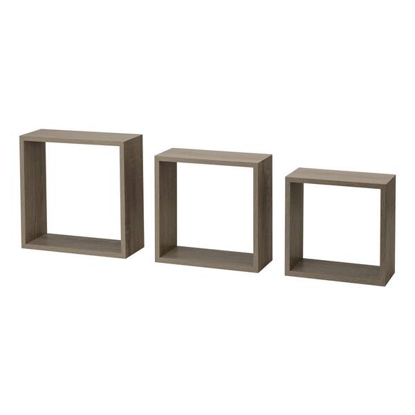 Dolle FRAME Set 11.8 in. x 11.8 in. x 4.6 in. Driftwood MDF Decorative ...