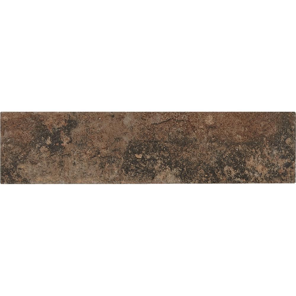 Daltile Urban Fusion Brickscape Weathered Clay 3 in. x 12 in. Floor and ...
