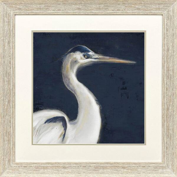 Paragon Blue Heron by Pinto 1-Piece Framed Animal Wall Art 30 in. x 30 ...