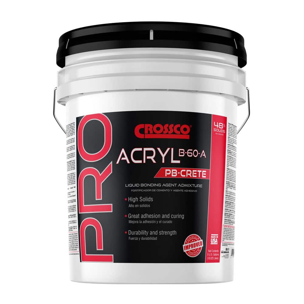 Crossco Acryl B60 Liquid Bonding Agent Admixture - 5 Gal. PA057-2 - The ...