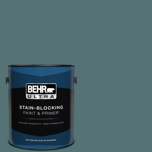 BEHR ULTRA 1 gal. #PPU13-02 Juniper Berries Satin Enamel Exterior Paint ...