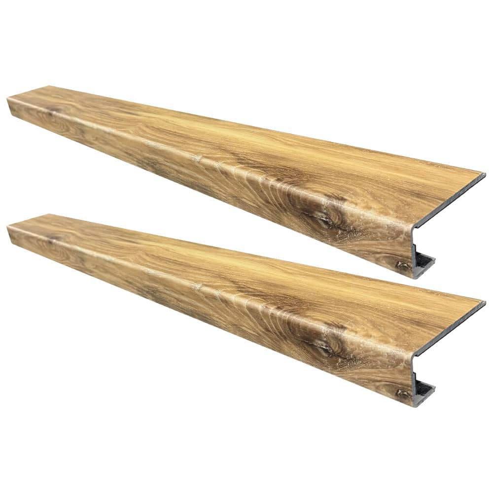 STEPSOLUTION Sundance Canyon Hickory Stair Tread Molding Square Exact Match for Lifeproof Floor ...