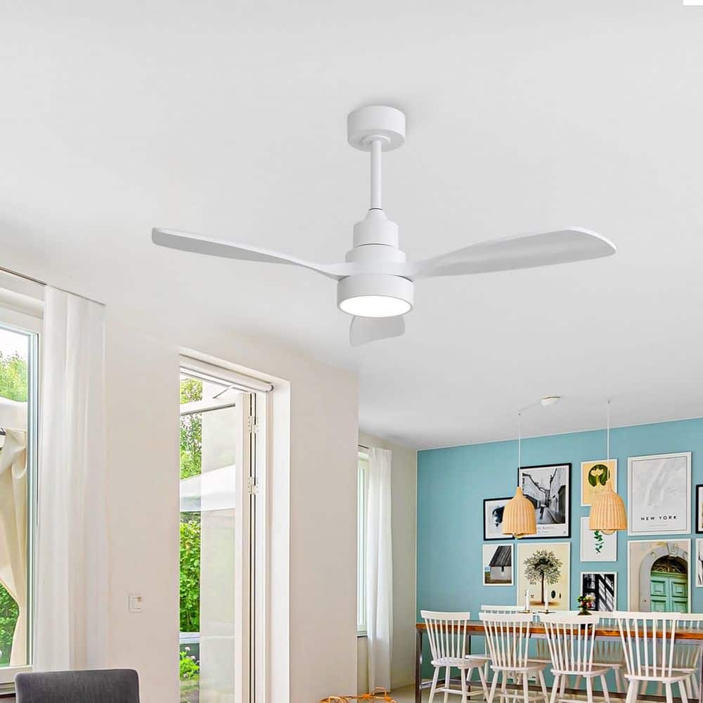 Reviews for Auris 48 in. White White Downrod Standard Ceiling Fan with ...