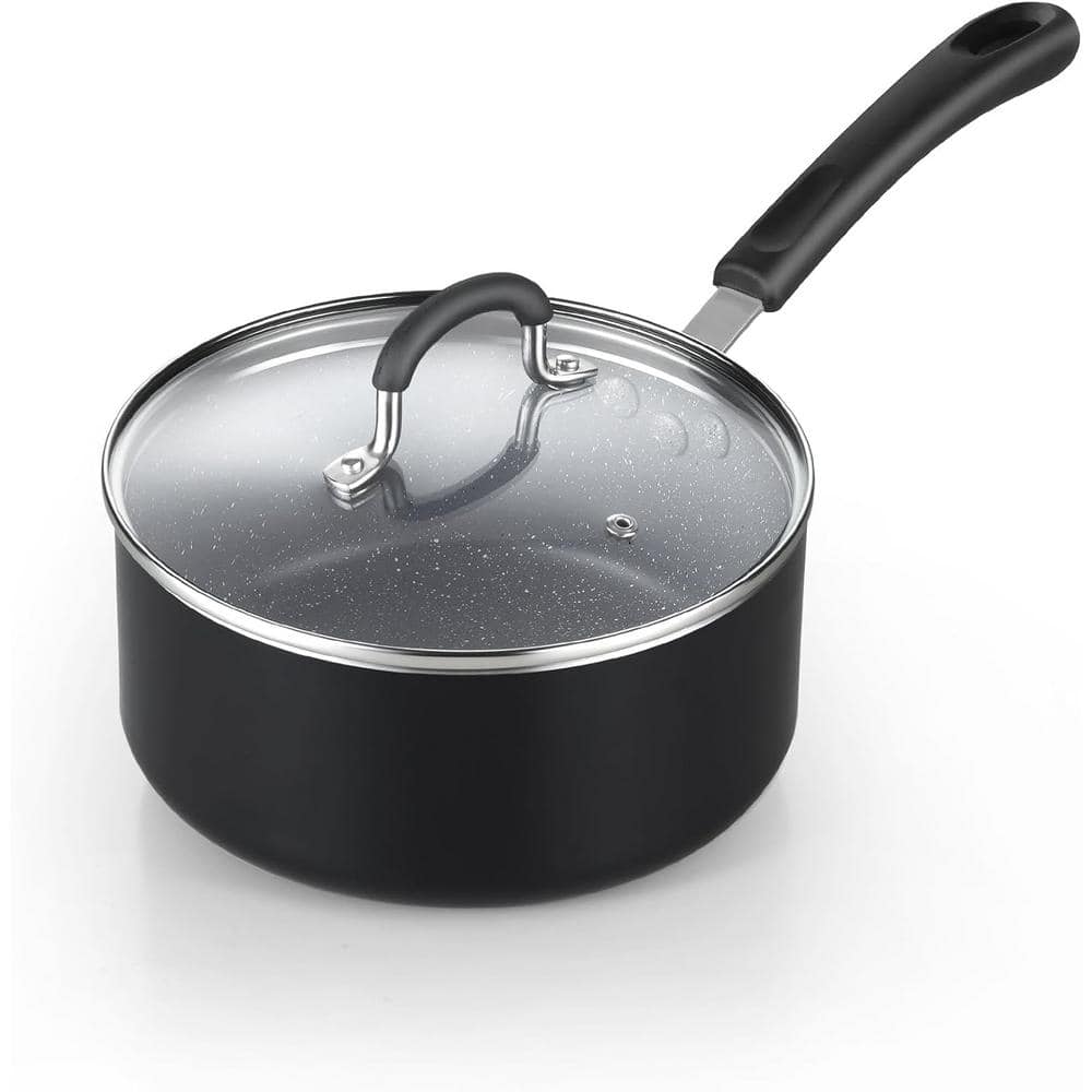 Cook N Home 2-qt. Professional Granite Heavy Gauge Aluminum Nonstick ...