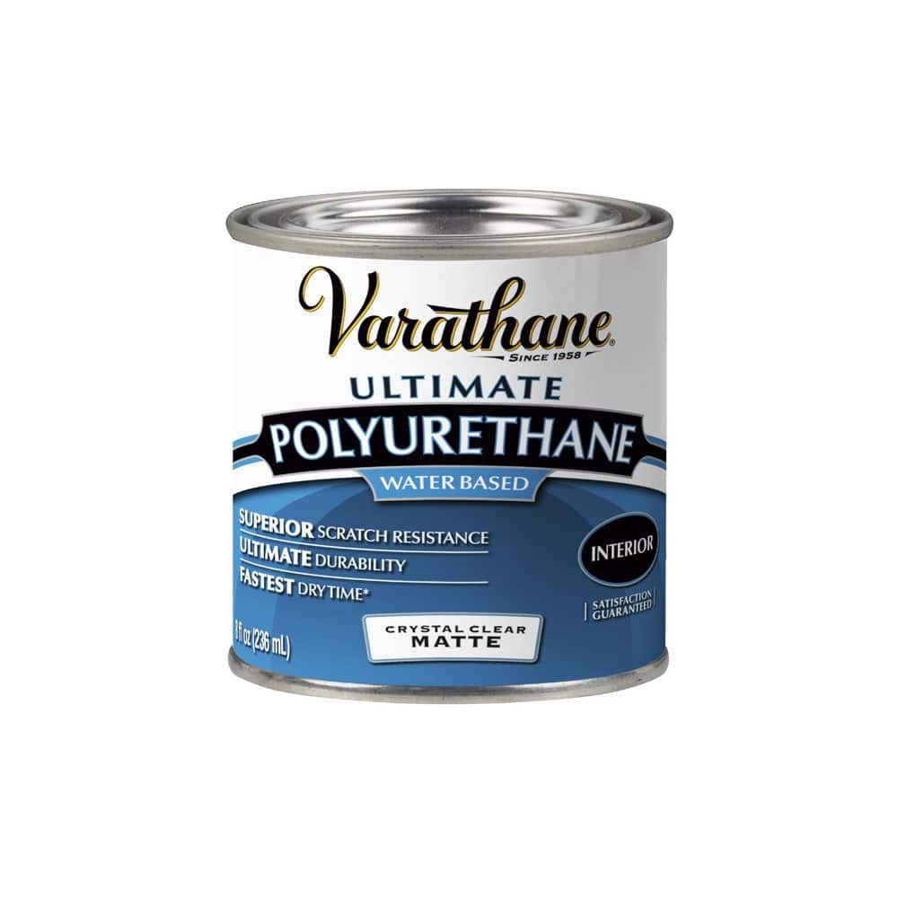 Varathane 8 oz. Clear Matte Water-Based Interior Polyurethane 262075 ...