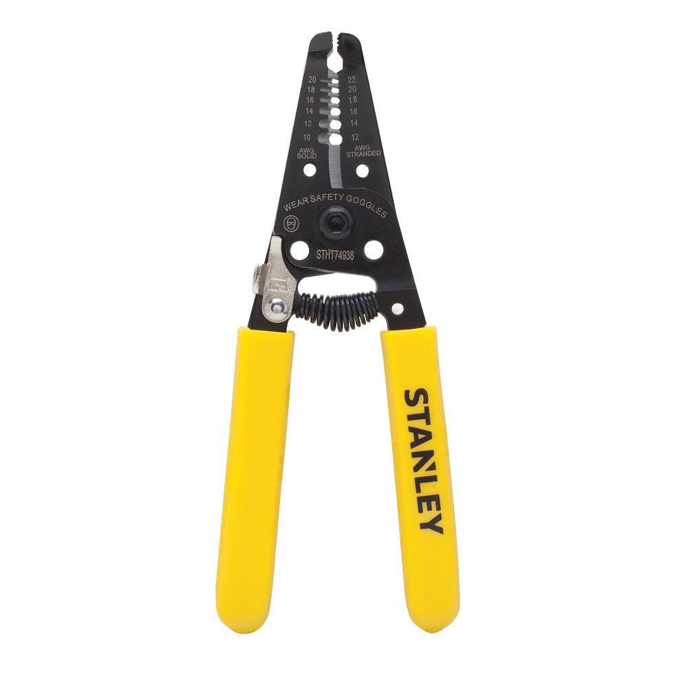 Stanley 6 in. Wire Stripper with Handle Lock STHT74938 - The Home Depot