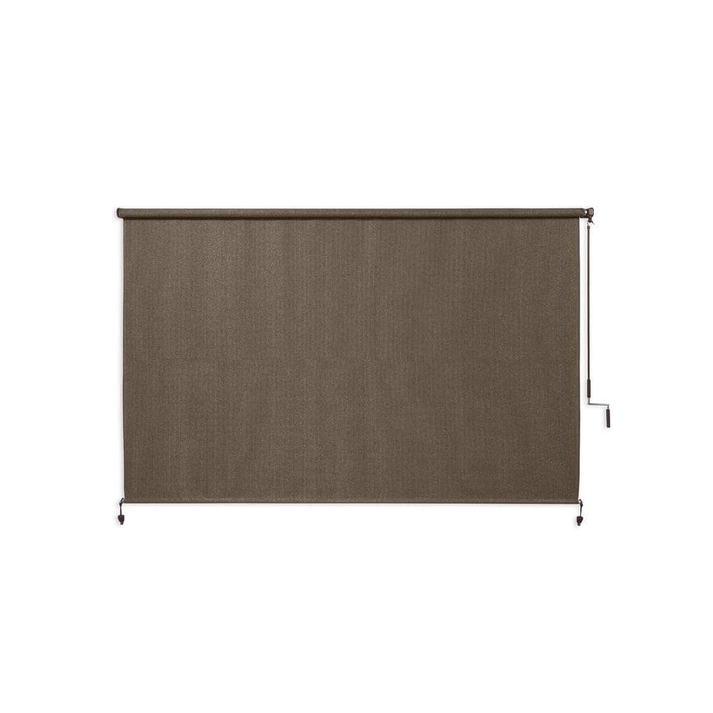 Coolaroo Chocolate Cordless 95% UV Block Fade Resistant Fabric with ...