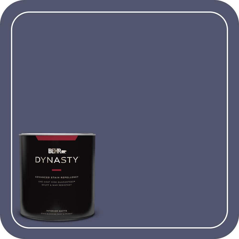 BEHR DYNASTY 1 qt. #S540-7 Bossa Nova One-Coat Hide Matte Interior ...