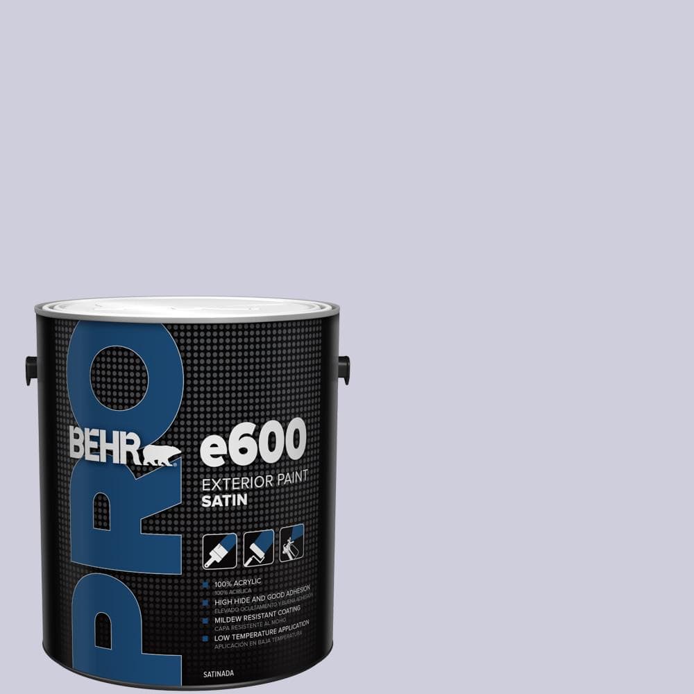 BEHR PRO 1 gal. #640C-2 Lavender Sparkle Satin Exterior Paint PR64001 ...