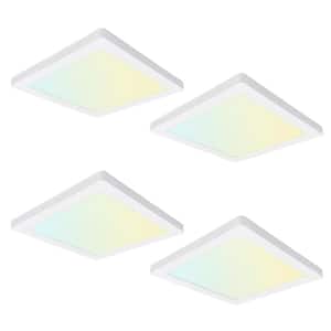Sofiton 8-Pack 9 in. 18-Watt Integrated LED Flush Mount Light Super ...