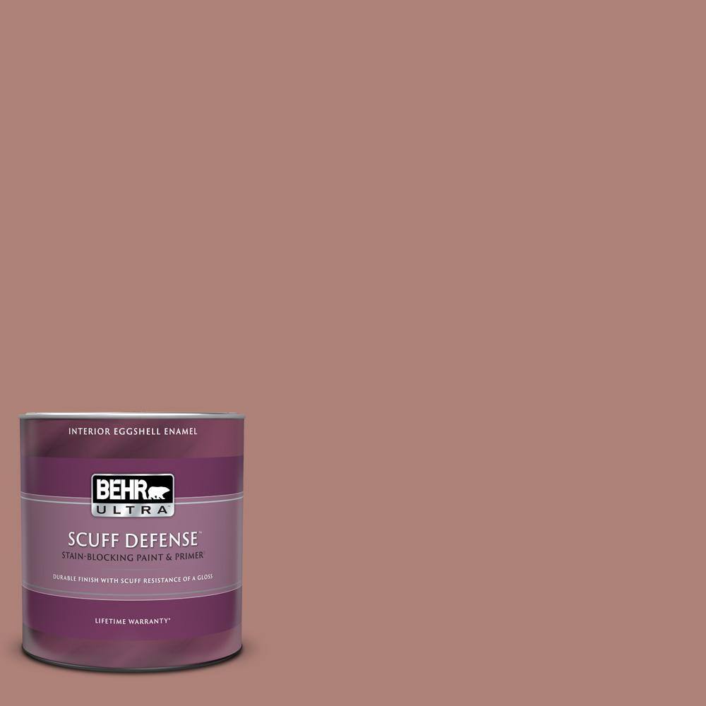 BEHR ULTRA 1 qt. #S170-5 Smoke Bush Rose Extra Durable Eggshell Enamel ...