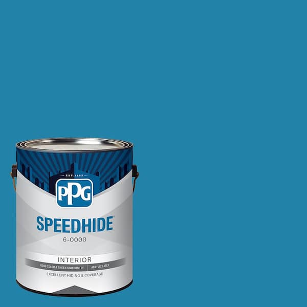 SPEEDHIDE 1 gal. PPG1238-6 Blue Paisley Eggshell Interior Paint PPG1238 ...