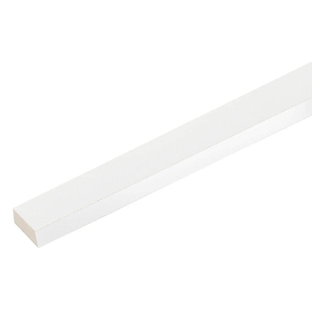 Veranda 3/4 in. x 2-1/2 in. x 8 ft. White PVC Trim IN5416022 - The Home ...