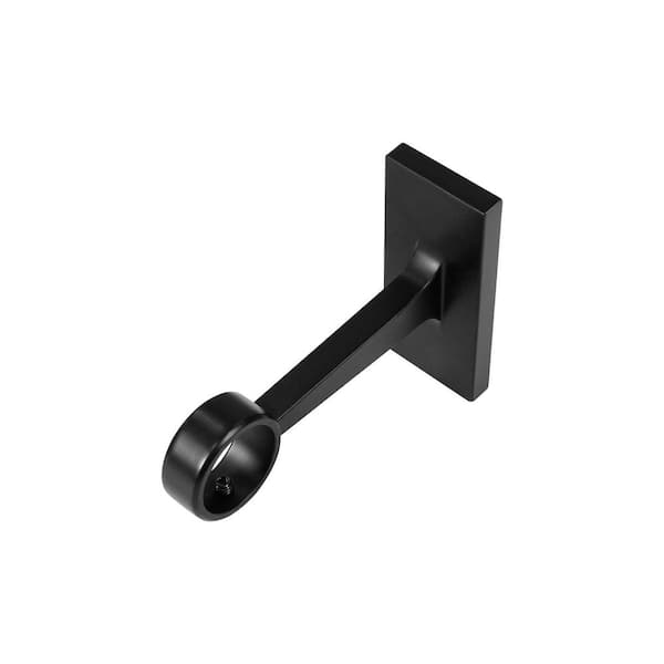 Lumi Home Furnishings Classic Matte Black Steel Single Bracket 3.74 in ...