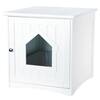 TRIXIE 19.25 in. x 20 in. x 20 in. Wooden Pet House and Litter Box ...