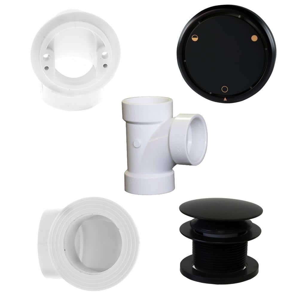 Westbrass Bathtub Trim with Deep Soak Overflow Cover, Tip-Toe Drain and ...