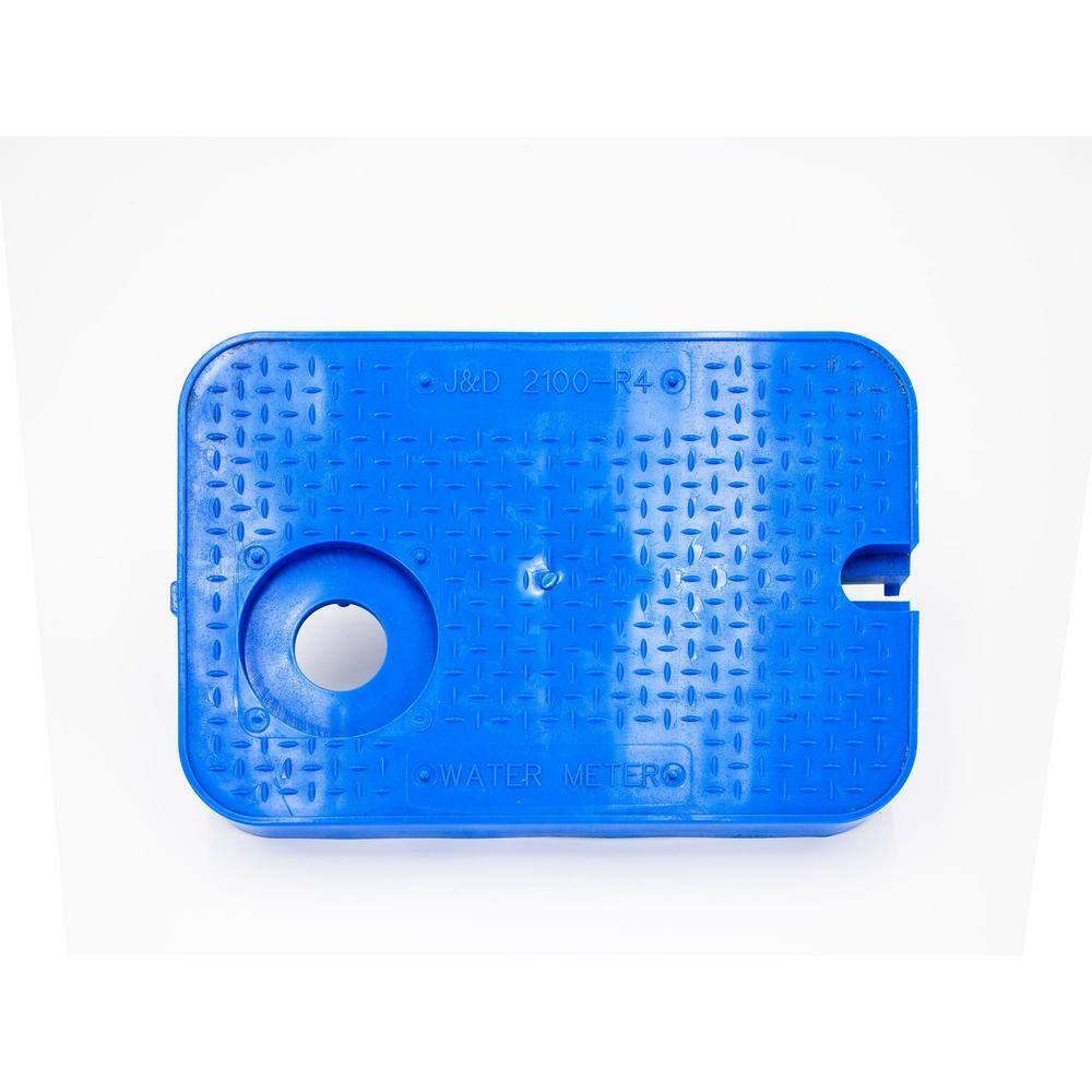 15 in. x 10 in. x 1.75 in. Square Meter/Valve Box Lid JD2102-R3 - The ...