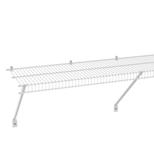 ClosetMaid 72 in. L x 20 in. D White Close Mesh Wire Closet Shelf (6 ...