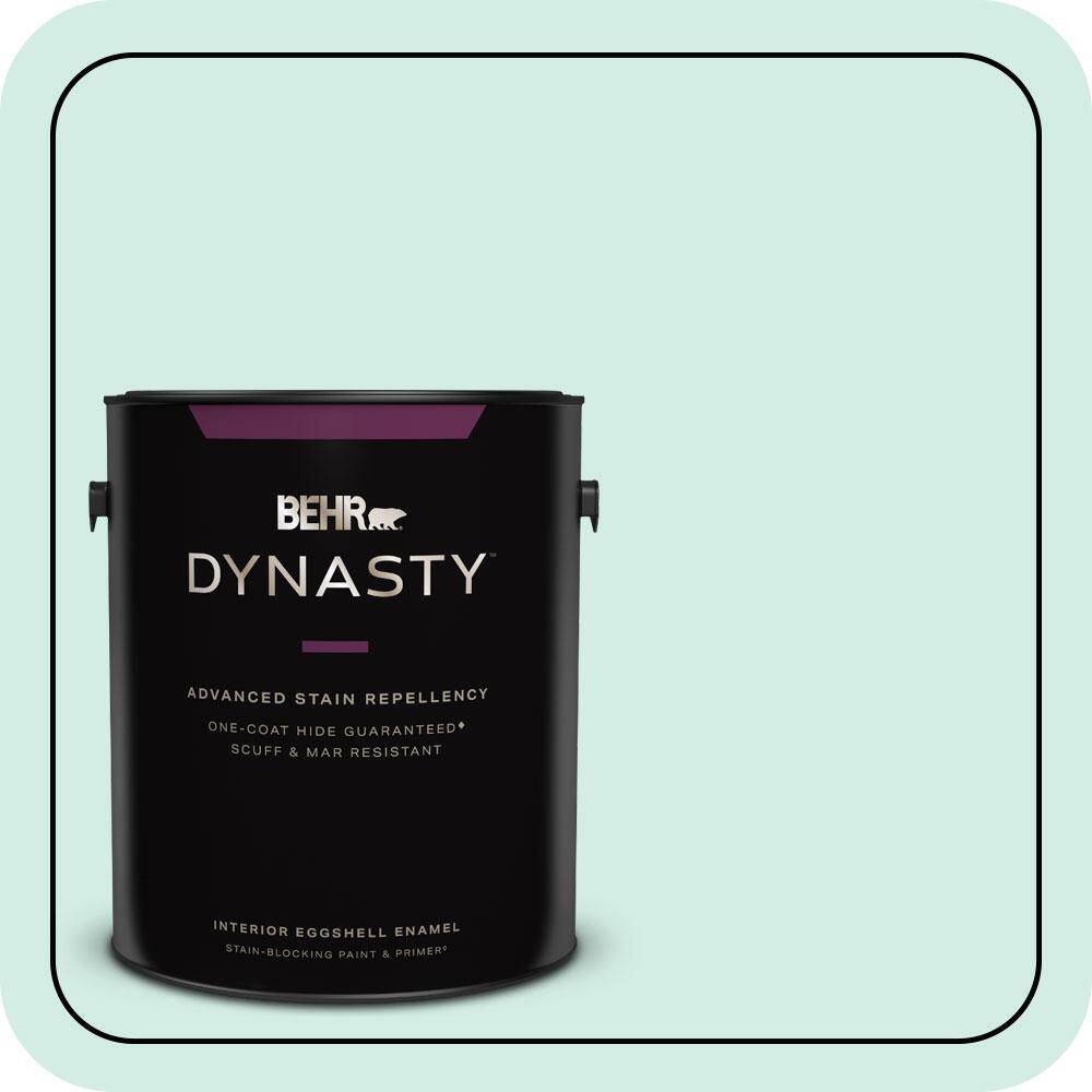 BEHR DYNASTY 1 gal. #490C-2 Adriatic Mist Eggshell Enamel Interior ...