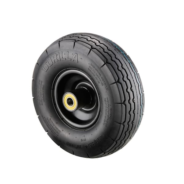 Gorilla 10 in. Pneumatic Hand Truck Replacement Tire GHT-10-COM - The ...