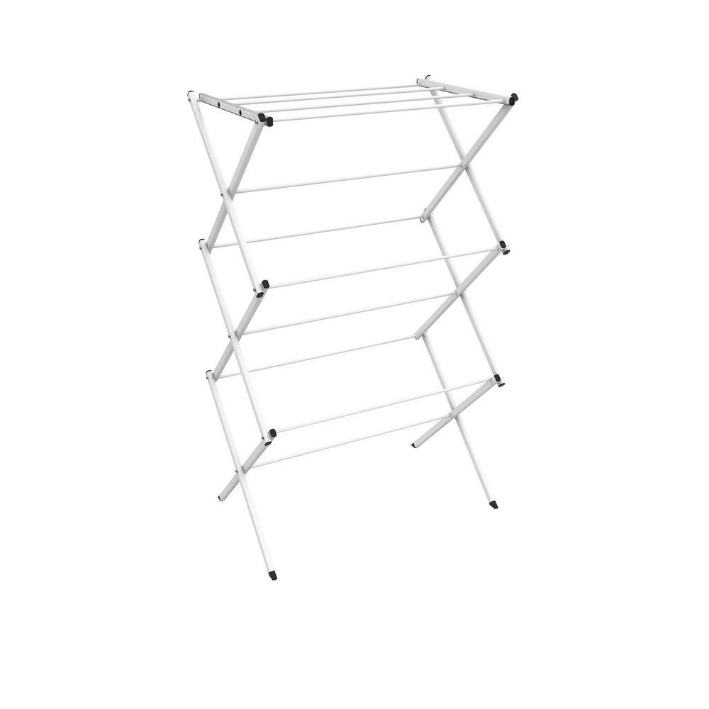 Lavish Home 28.75 in. x 41.75 in. 3-Tier Freestanding Collapsible ...