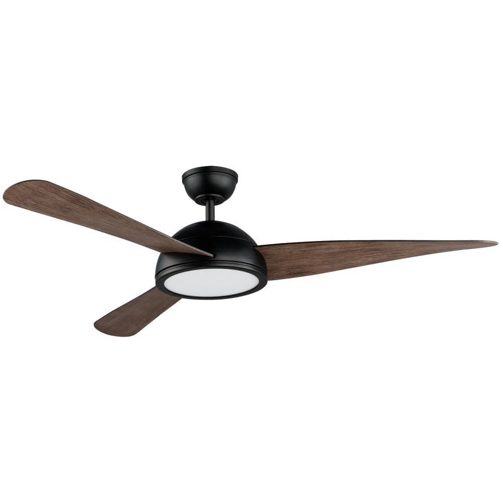 Maxim Lighting Cupola 52 in. Indoor Bronze LED Ceiling Fan Walnut ...